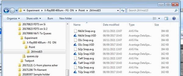 Specific Process Knowledge/Characterization/XPS/Export2CasaXPS - LabAdviser